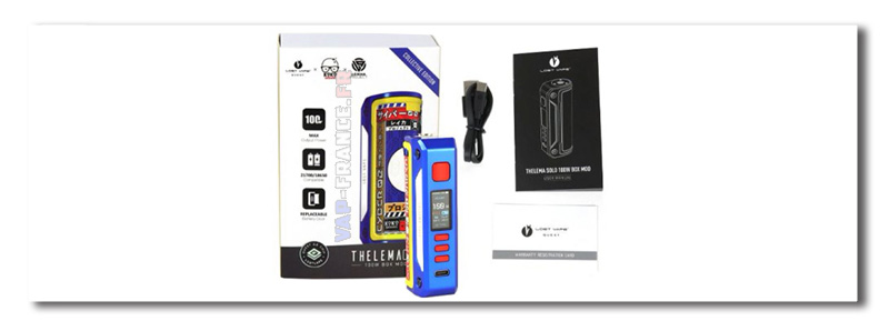 Box Thelema Solo 100W Edition Limité Lost Vape Cigarette Electronique